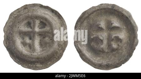 bracteate denarius. Zakon krzyżacki (1190-), issuer Stock Photo - Alamy
