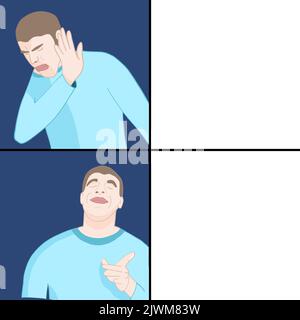 Meme template about rejecting one thing and accepting another choice ...