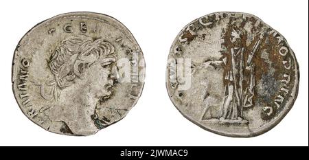 denarius. Trajan (cesarz rzymski ; 98-117), issuer Stock Photo - Alamy