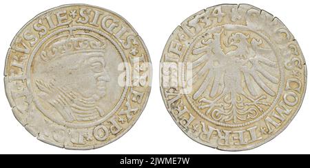 groschen. Zygmunt I Stary (król polski ; 1506-1548), ruler Stock Photo ...