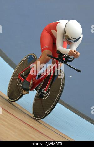 Grace LISTER of England in the women's 3000m Individual Pursuit cycling ...