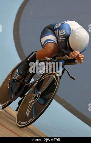 Neah EVANS of Scotland in the women's 3000m Individual Pursuit bronze ...