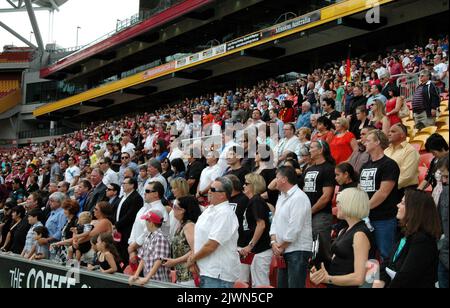 Attendees to the tribute to former rugby league player Arthur Beetson ...