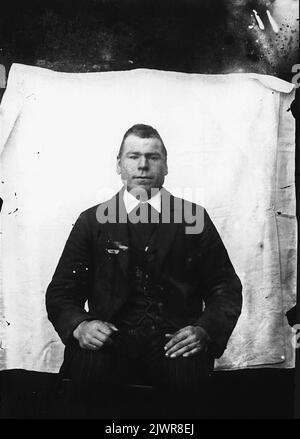 Portrait, unknown man. Porträtt, okänd man Stock Photo - Alamy