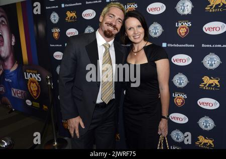 Jason Akermanis and wife Megan Legge arrive for the 2019 Australian ...