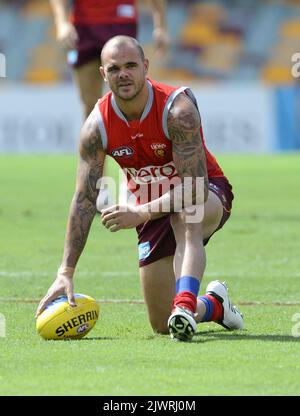 Brisbane Lions player Ash McGrath during training in Brisbane, Friday ...