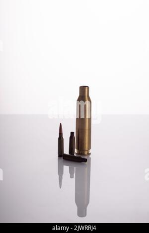 Spent machine gun ammunition from a US Army M2 Machine Gun (Browning ...