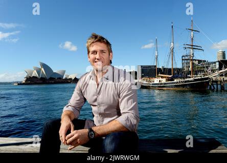 Australian chef Curtis Stone poses for photographs in Sydney, Monday ...