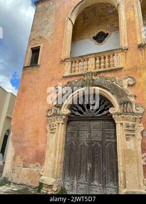 Casarano, Italy. Exterior view of the 18th century Palazzo Astore, with ...