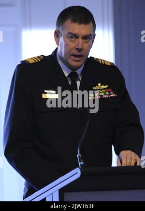 Chief of Navy, Vice Admiral Raymond James "Ray" Griggs speaks at the ...