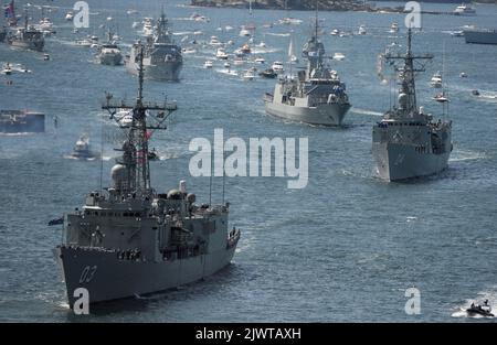 Australian navy ship HMAS Sydney (DDG 42) a Hobart Class Air Warfare ...