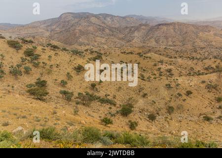 Hilly landscpae of Afar region, Ethiopia Stock Photo - Alamy