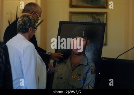 Doug and Kaye Baird, father and mother of the late Corporal Cameron ...