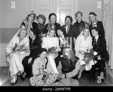 Möhippa, southern dining room. Photo in September 1945. Möhippa, Södra ...