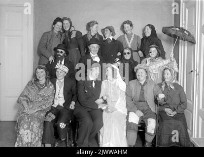 Möhippa, southern dining room. Photo 1951. Möhippa, Södra matsalen ...