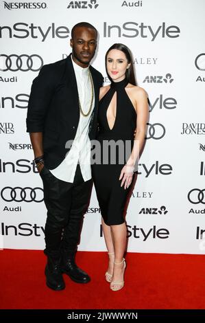 Timomatic and Talia Fowler arrive at the Women of Style Awards ceremony ...