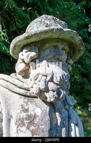 Statue of Thomas Purdie at Abbotsford house Stock Photo - Alamy