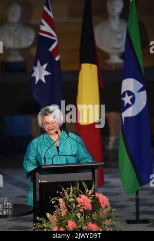 Lilon Bandler, the daughter of Faith Bandler, speaking at The Great ...