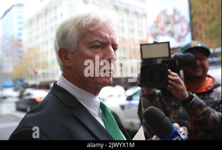 Chris Murphy departs after giving evidence at the inquest into the ...