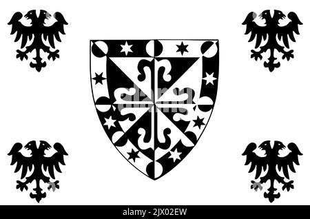 flag of Austronesian peoples Ilocano people at cloudy sky background ...