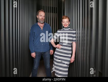Actors Hugo Weaving and Sarah Snook from the movie 'The Dress Maker ...