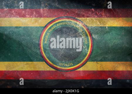 retro flag of African Americans Afro Mexicans with grunge texture. flag ...
