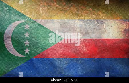 flag of African Arabs Comorians. flag representing ethnic group or ...