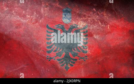 flag of Albanian peoples Cham Albanians. flag representing ethnic group ...