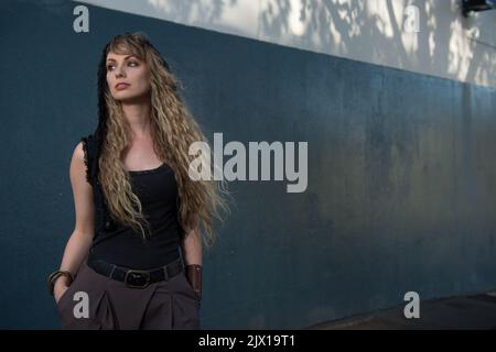 Australian singer songwriter Emmi poses for a photograph in Sydney ...