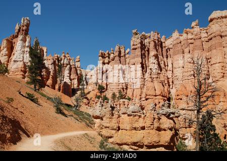 Impressive, breathtaking hoodoos (spire-shaped rock formations) at ...