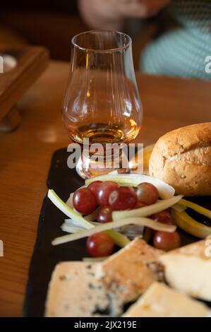 Pairing of scotch whiskies and farmers scottish cheeses cheddar ...