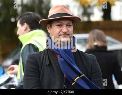 Labor candidate for Higgins Carl Katter (left) is seen at a pre-polling ...
