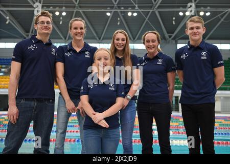 (L-R) Sean Russo, Ellie Cole, Jenna Jones, Prue Watt, Tiffany Thomas ...
