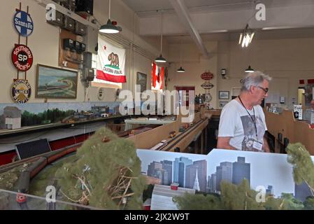 Model railway layout at Crewe heritage centre Stock Photo - Alamy