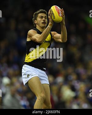 Oleg Markov of the Richmond Tigers is seen in action during the teams ...