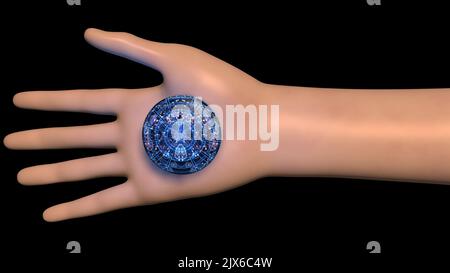 Biosensor, Bioelectronics on skin. Biosensor on epidermis. Transdermal ...