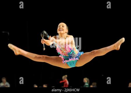 Laura Gosling from Queensland during her Rhythmic routine, at the 2017 ...