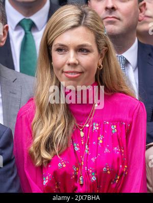 pic shows: Boris Johnson and Carrie his wife leave Downing Street as ...