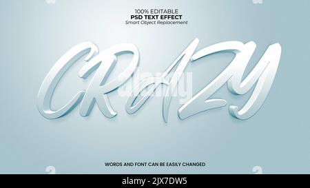 3D Nice Text Style Effect Stock Photo - Alamy