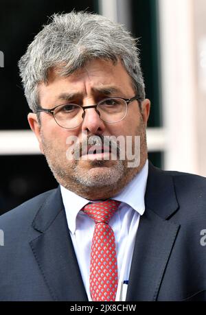 Queensland barrister Sam Di Carlo arrives at the Brisbane Magistrates ...