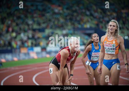 Ida Karstoft participating in the 400 meters of the European Athletics ...
