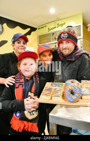 Claire Balmer and Maggie, Kelly and Jason Spencer are seen with their ...