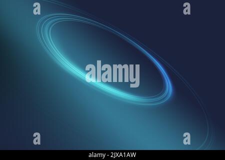 monotone growing light wave effect in depth, abstract technology ...