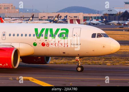 Viva Aerobus Airbus A320neo airplane. Airline Viva Aerobus from Mexico ...