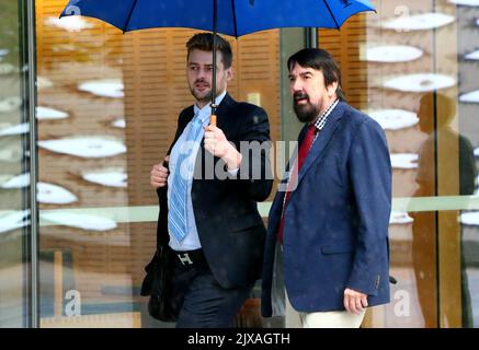 Family members of Maureen Boyce, Zachary Boyce (left) and Graham Boyce ...