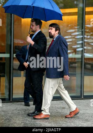Family members of Maureen Boyce, Zachary Boyce (left) and Graham Boyce ...