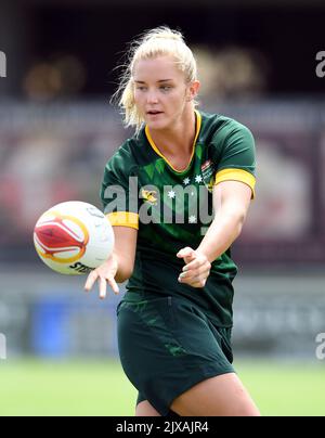 Australian Jillaroos player Meg Ward is seen during the team's Captain ...