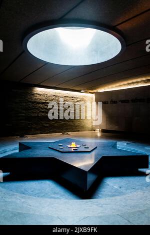 Centrepiece With Eternal Fire Set In A Jewish Star Shape Memorial De