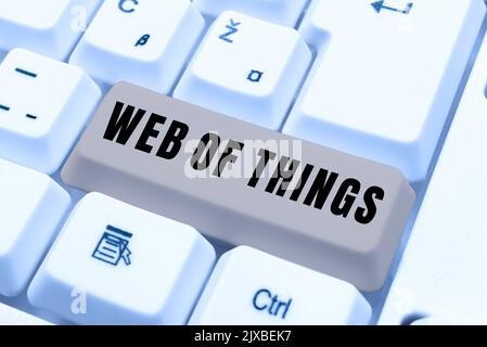Inspiration showing sign Web Of Things. Business concept Internet ...
