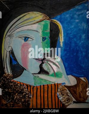 A painting by Pablo Picasso of his daughter Maya, aged two and a half ...